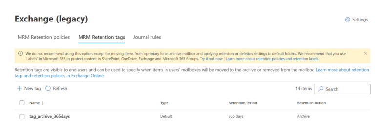 O365 Exchange – Set up Archive & Permanently Retain Emails - Lost Cove